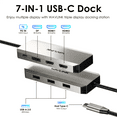 WAVLINK USB 3.0/USB C to DisplayPort and HDMI Adapter, Dual 5K@60Hz ...
