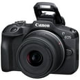 Canon EOS R100 Mirrorless Camera with 18-45mm IS STM Lens and 55-210mm ...