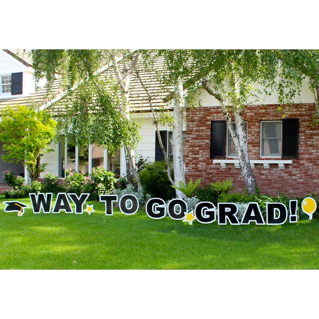 "Way to Go Grad" Outdoor Decoration Kit, 16pcs - Walmart.com