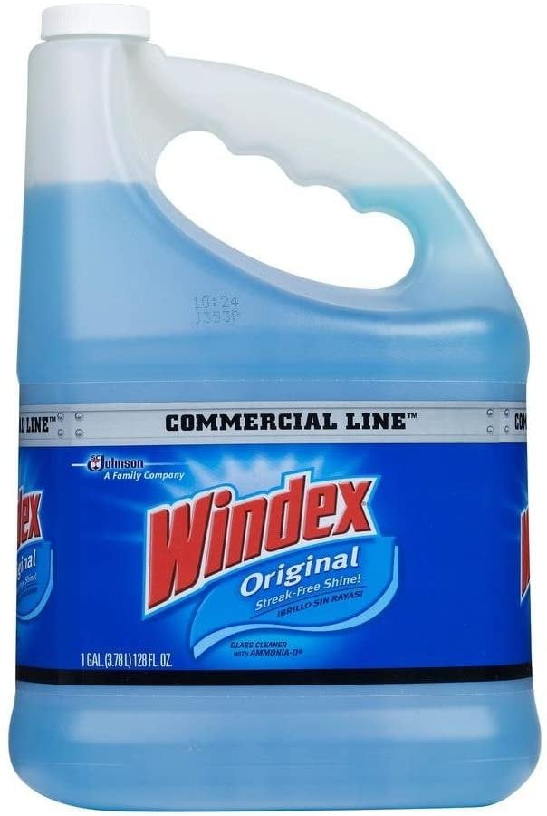 Windex Glass Cleaner Refill Commercial Line Original Powerized 128 oz ...