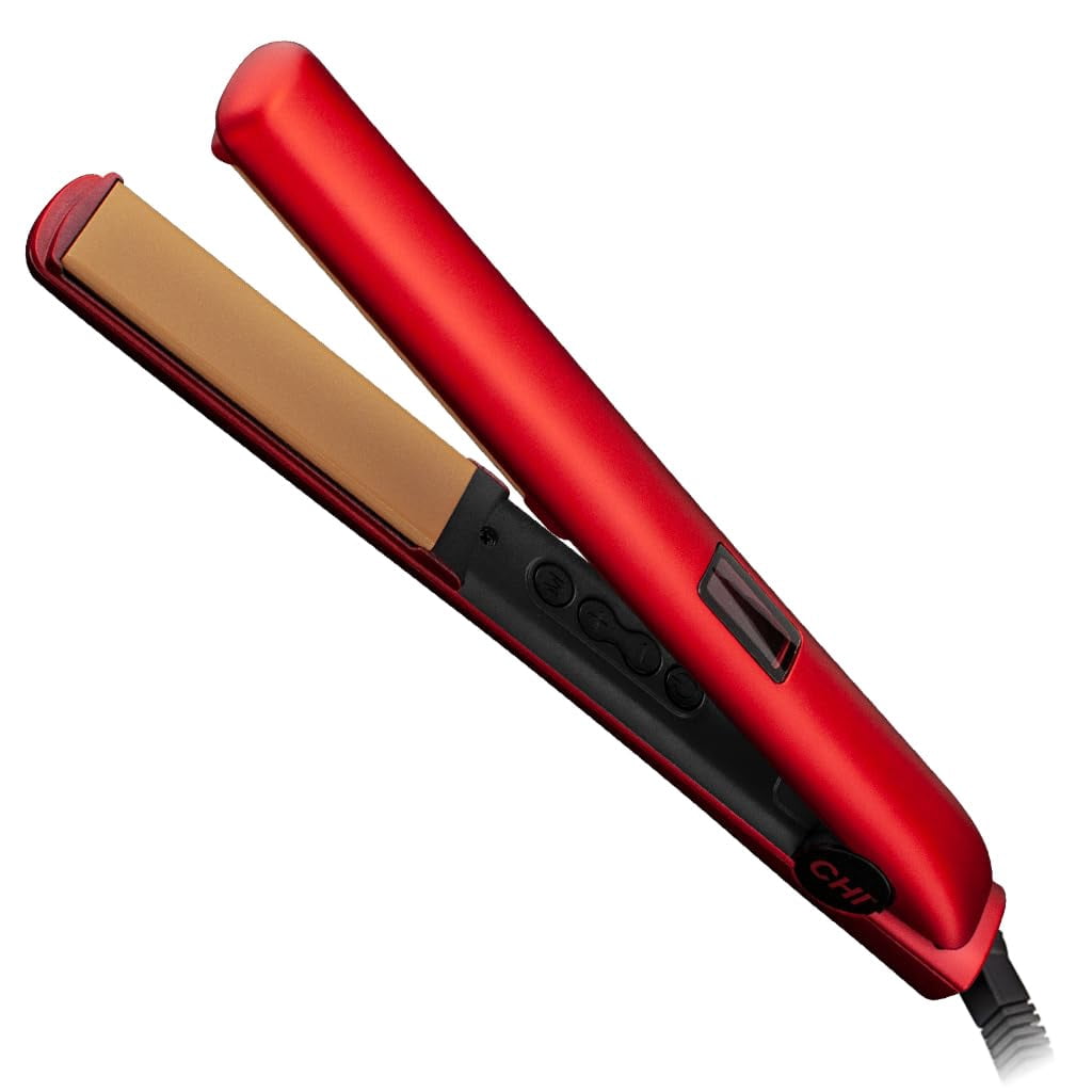 CHI "Original" DIGITAL Ceramic Hairstyling Iron 1" Ruby Red, 1 lb ...