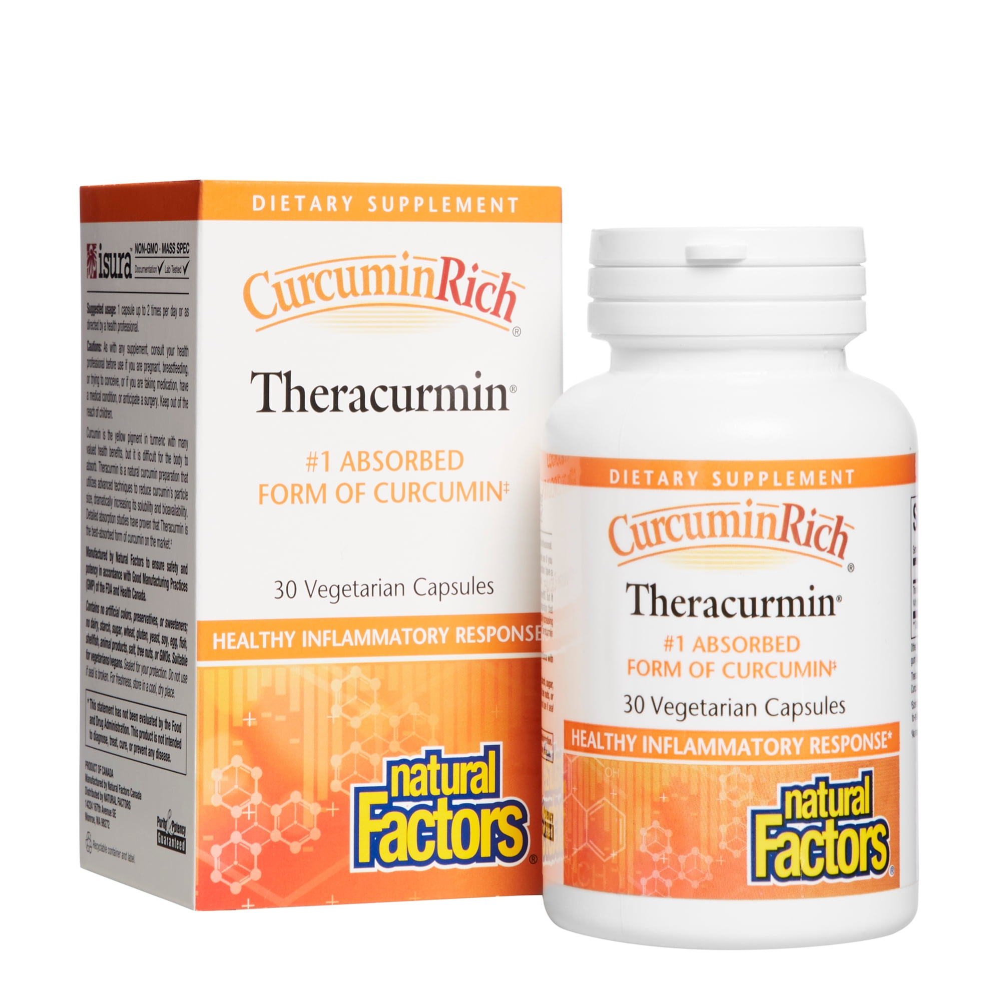 CurcuminRich Theracurmin by Natural Factors, Turmeric, 30 Capsules (30 ...
