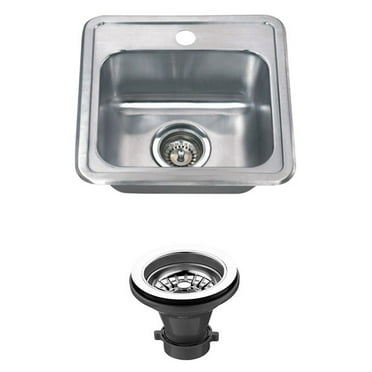 13 x 15 Inch Drop In Bar Sink, Small Kitchen Sink Single Bowl Topmount ...