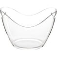 Pasutewel Large Ice Bucket, 8 Liter Clear Acrylic Drink Tub, Food Grade ...
