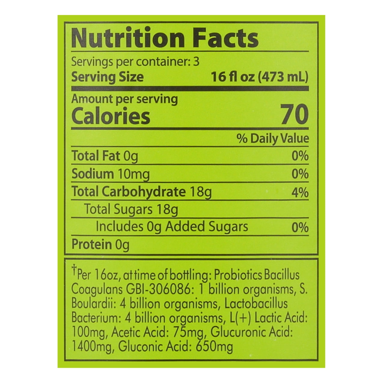 Kombucha Nutrition Facts Org | Besto Blog