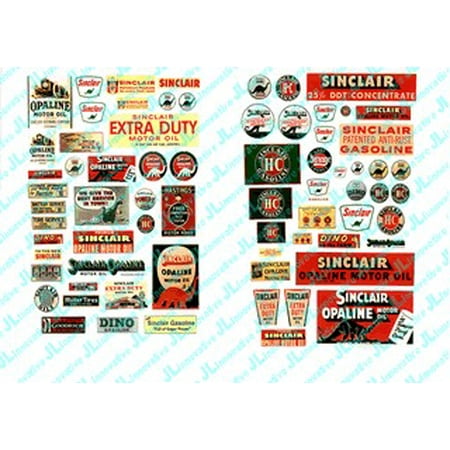 HO 1930-50's Vintage Sinclair Gas Station Posters/Signs (71) - Walmart.com