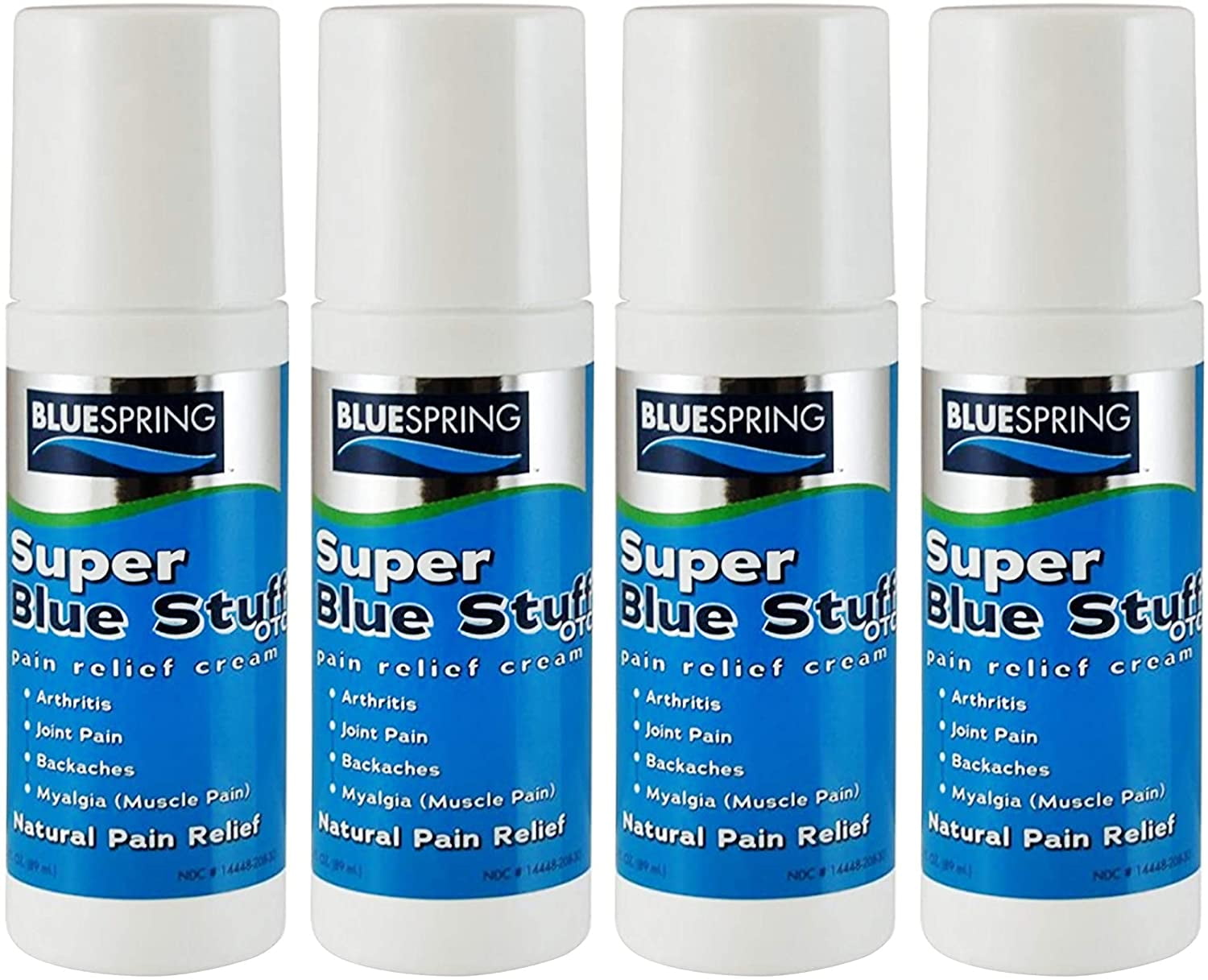 Blue Spring Super Blue Stuff Natural Pain Relief Cream Fast Action 3-oz ...