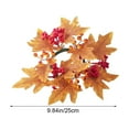 Vrorvz Halloween Thanksgiving Halloween Maple Leaf Berry Candle Holders ...