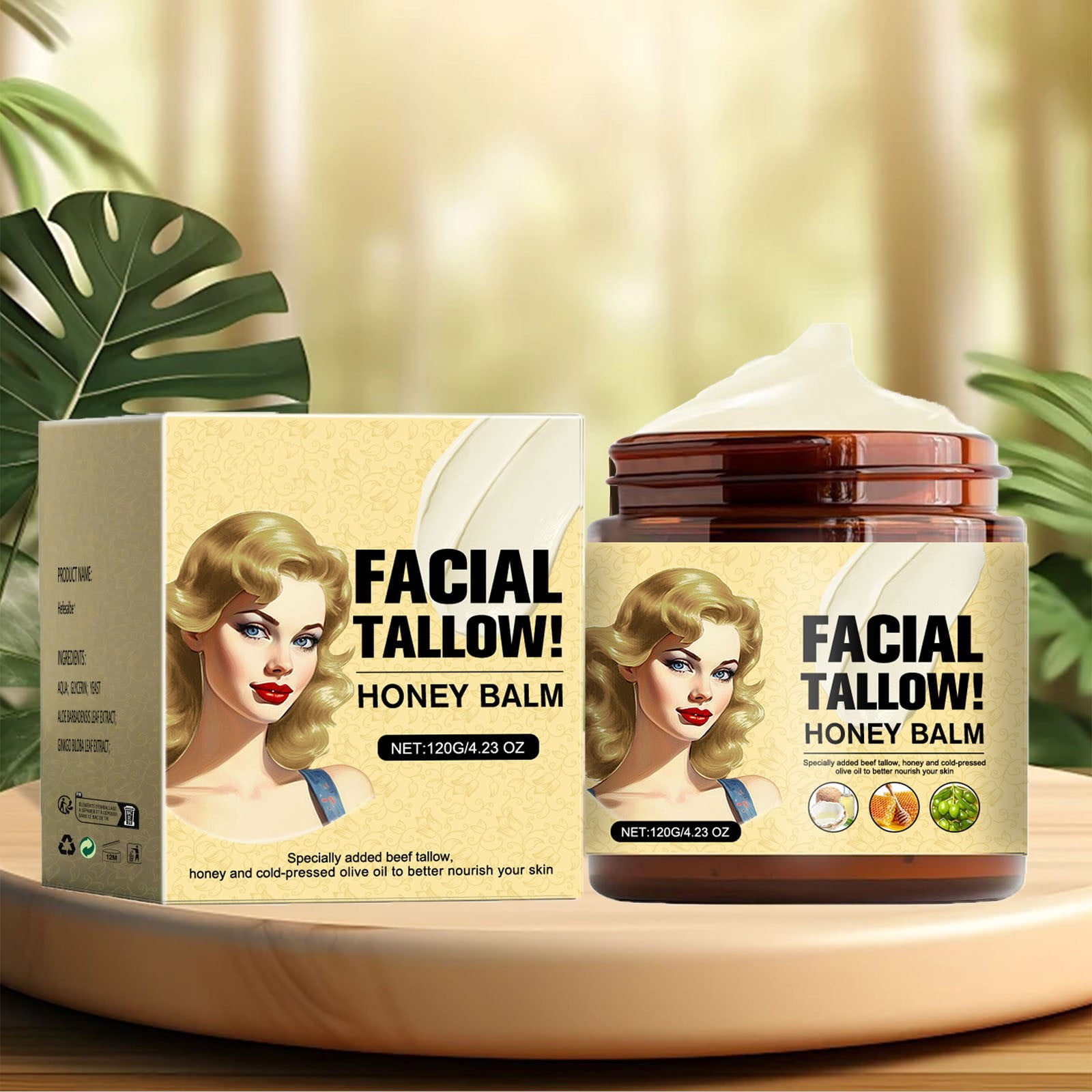 Bálsamo de Sebo de Res Hot6sl Alimentado con Pasto Crema Humectante 120 ...