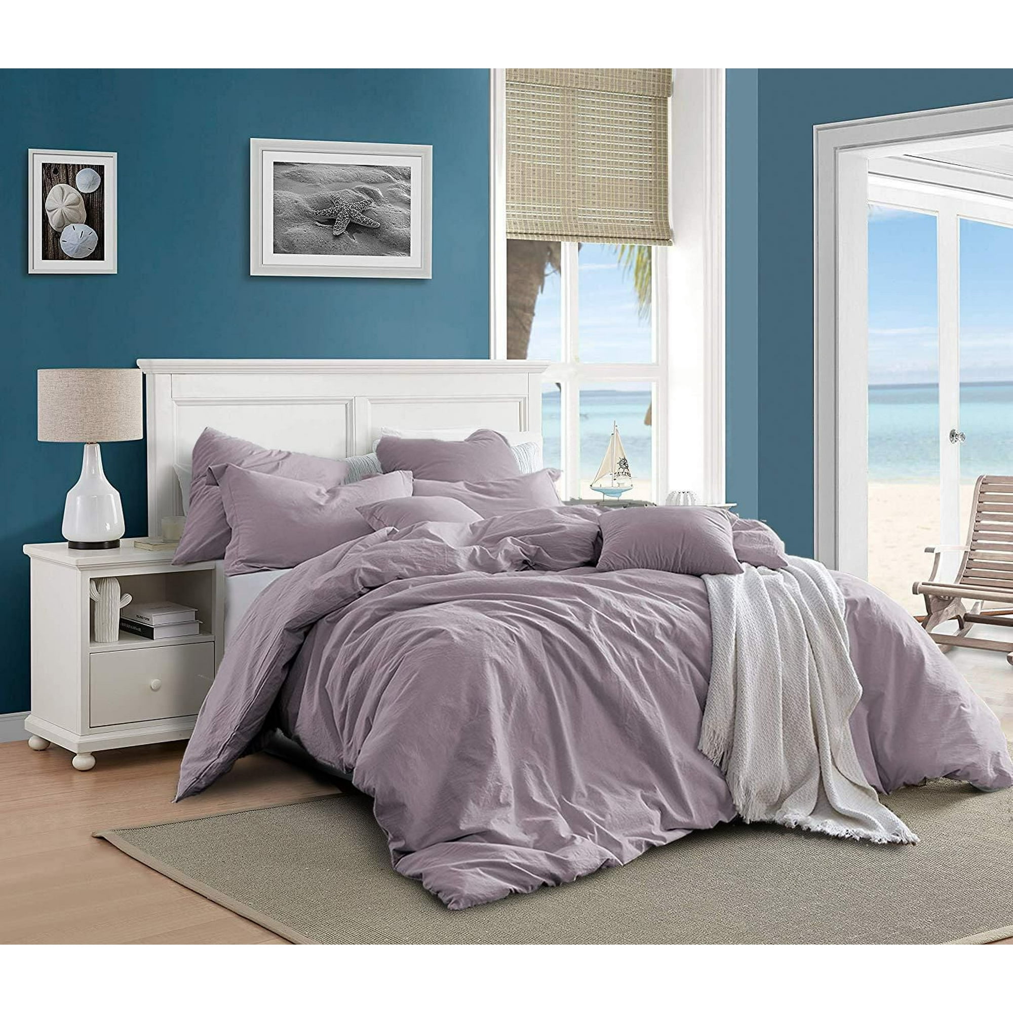 Click here for Swift Home 100 Cotton Solid Prewashed Duvet Cover... prices