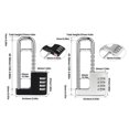 All Purpose Combination Padlock with Long Adjustable Shackles ...