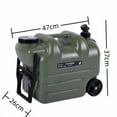 Portable Camping Water Tank with Wheels, Handle and Faucet - Large ...