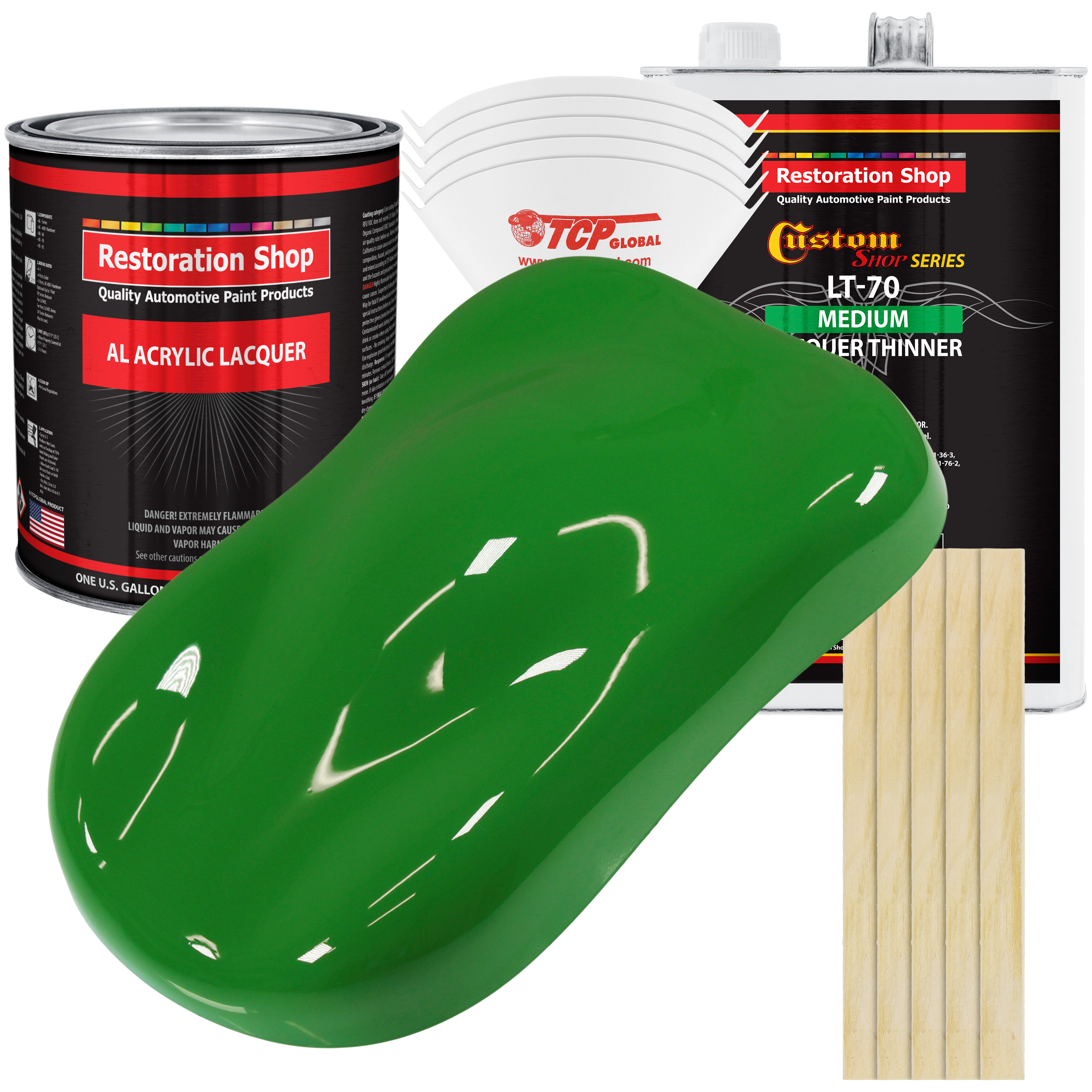 Restoration Shop Vibrant Lime Green Acrylic Lacquer Auto Paint restoration-shop-vibrant-lime-green-acrylic-lacquer-auto-paint