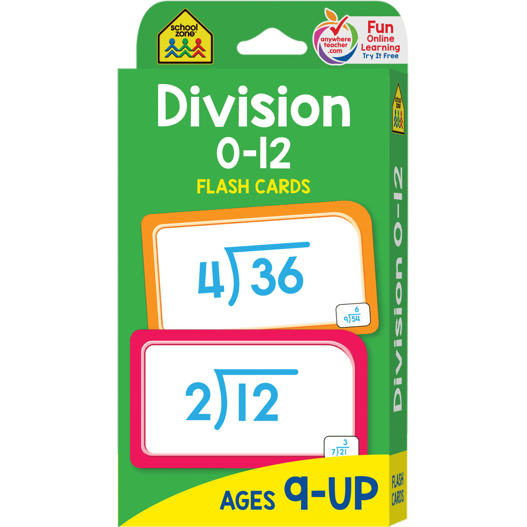 School Zone Division 0-12 Flash Cards - Walmart.com - Walmart.com