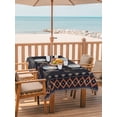 Bohemian Red Flower Rectangle Outdoor Tablecloth with Umbrella Hole ...