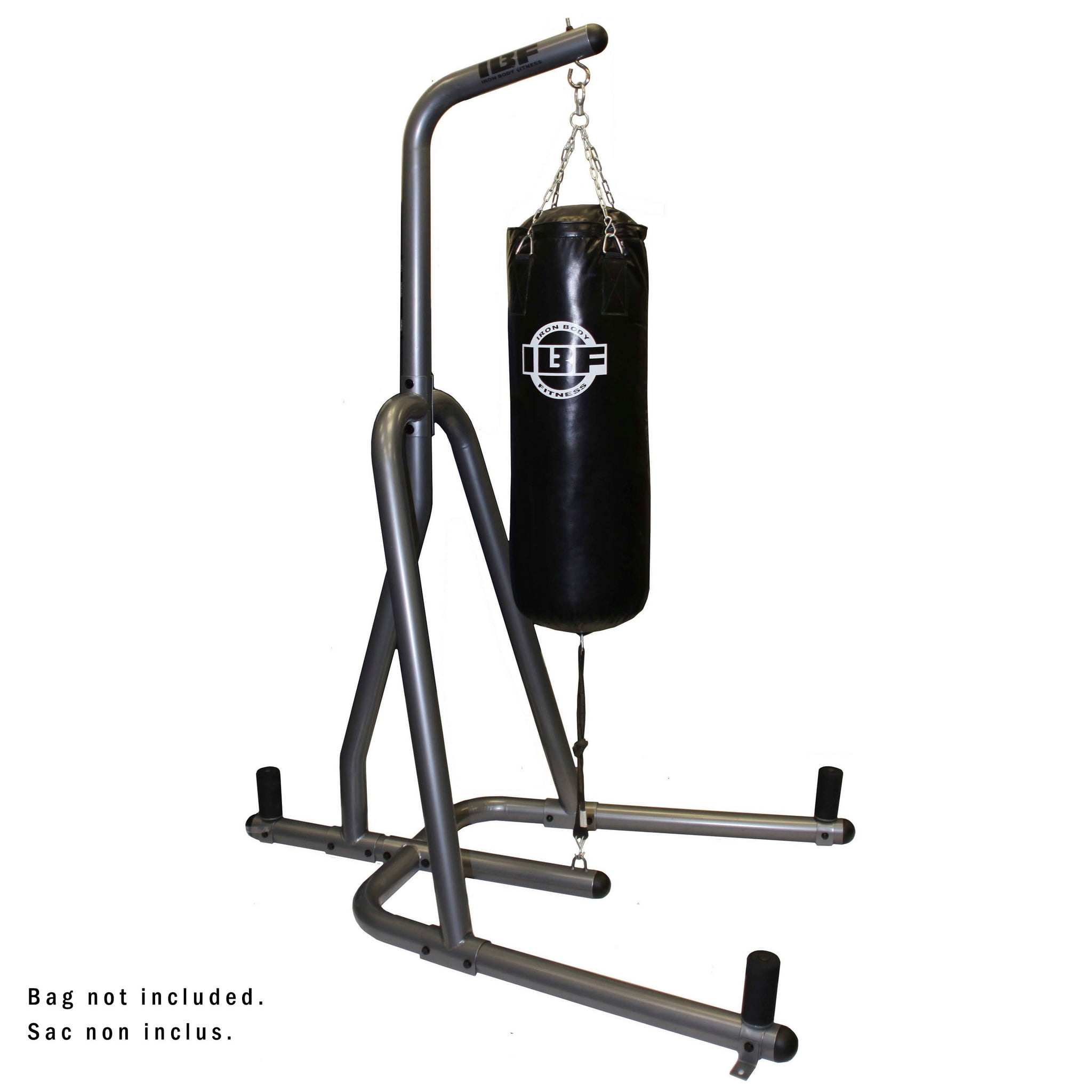 IBF Boxing/Punching Heavy Bag Stand - Graphite/ Black (Iron Body ...