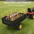 Heavy Duty 750 lbs ATV Dump Cart – 17 Cu.Ft Steel Tow Behind Utility ...