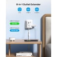 Outlet Extender with 360? Rotating Plug, 5AC Electrical Multi Plug ...
