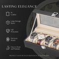Watch Box Organizer for Men and Women - 5 Slot Watch Storage Box with ...