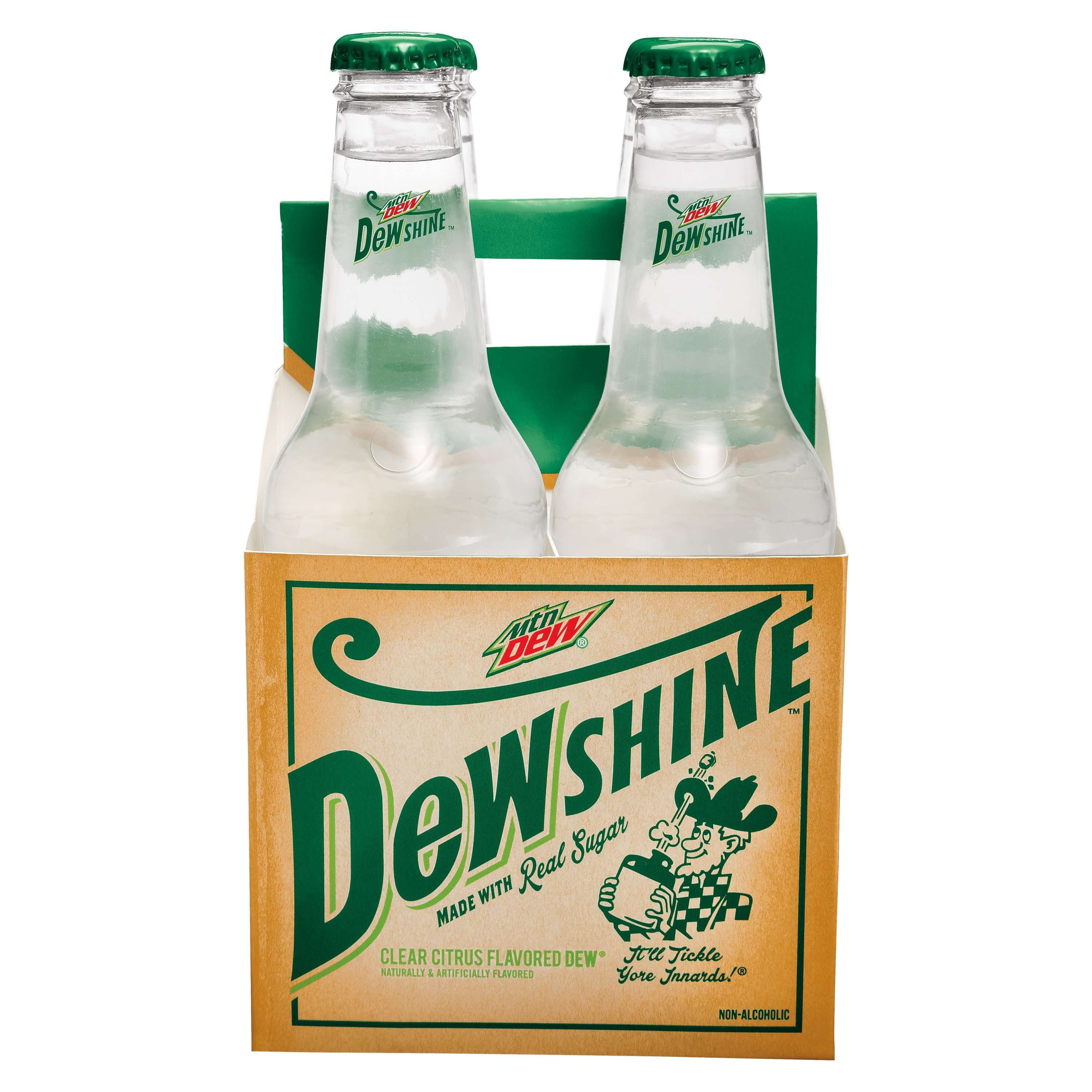 Mountain Dew Dewshine Soda 4-12 fl. oz. Bottles - Walmart.com - Walmart.com