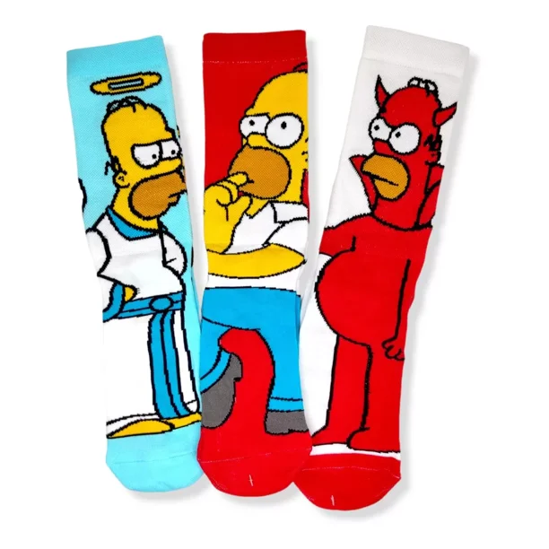 Calcetas Simpsons: Homero Simpson Ángel Diablo | Walmart en línea