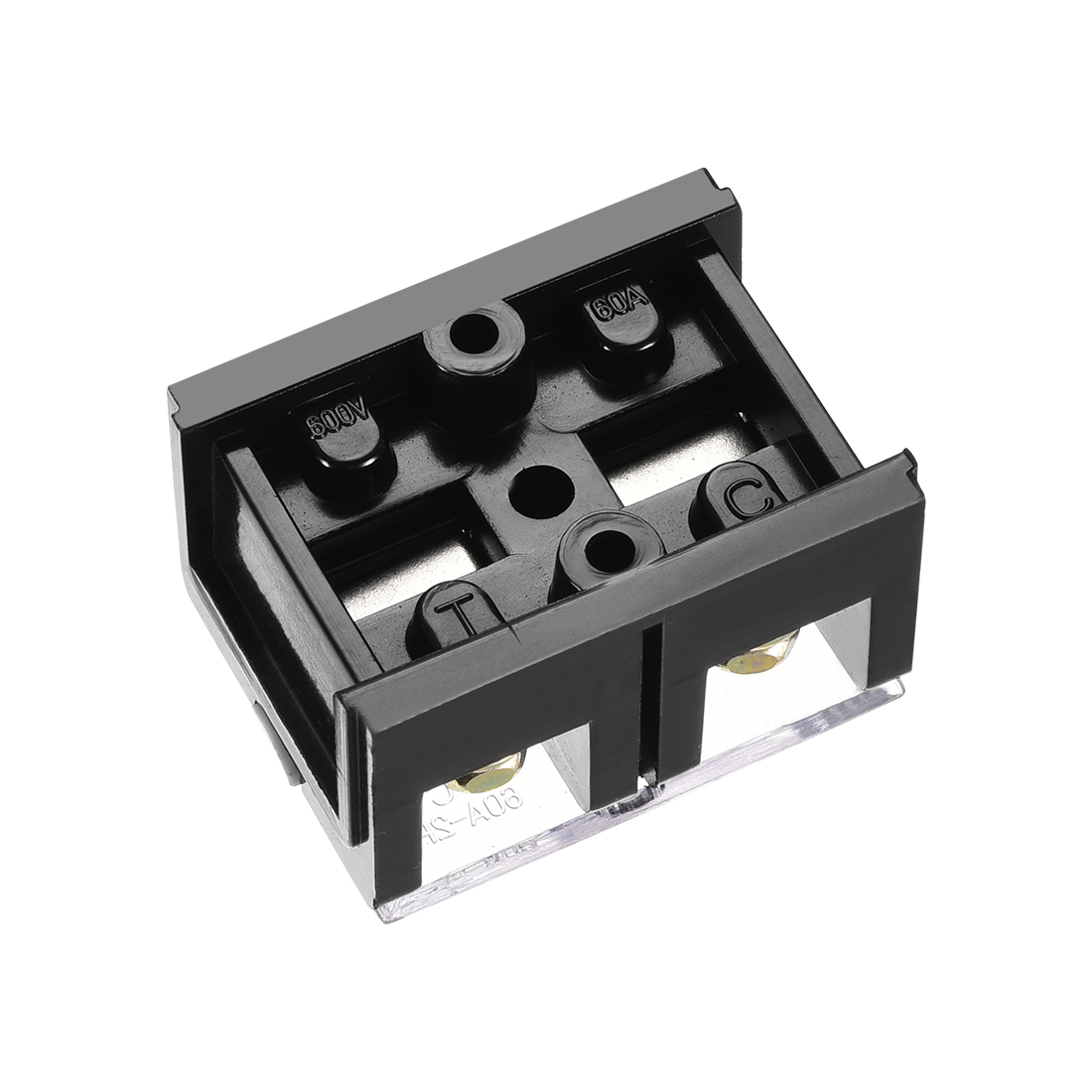 Barrier Terminal Block 600V 60A 2 Positions Dual Rows Screw Terminals 2 Pcs | Walmart Canada