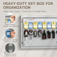 WeHere 16 Key Lock Box, Smart Wall Mount Key Cabinet for House, Hotel ...