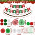 4th of July Banner Pompom Garland and Hanging Swirls Set, 26 PCS 4th of ...