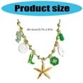 Personalize Starfishes Turtles Pendant Necklace With Adjustable ...