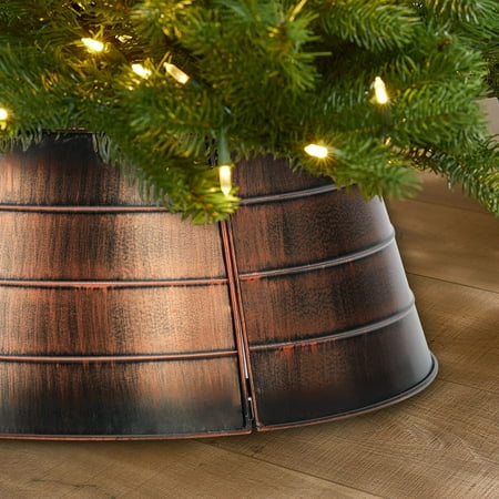 BAYN Metal Christmas Tree Collar, 23-Inch Diameter Base Cover ...