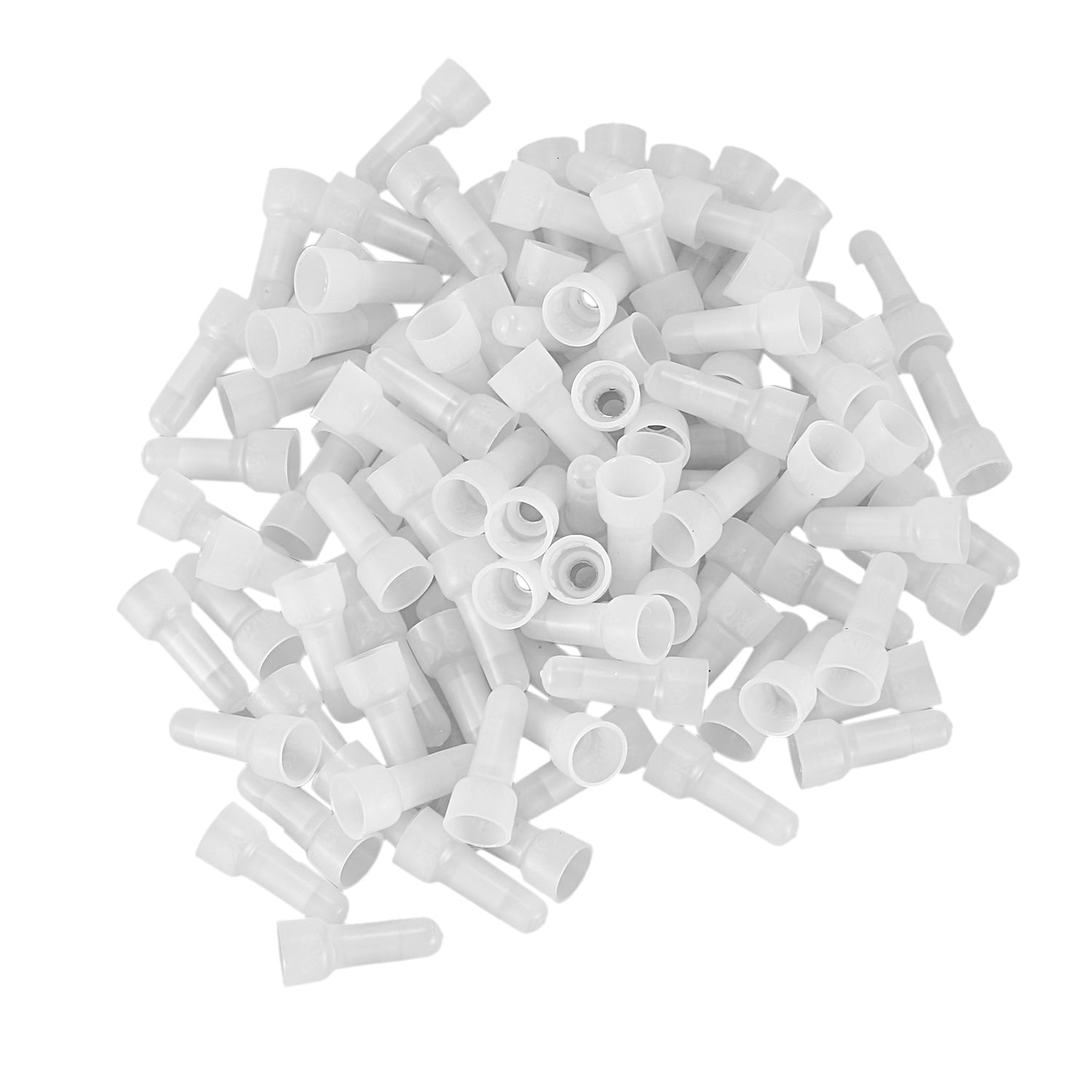 100pcs 22-16 GA AWG Closed End Crimp Caps Splice Gauge Wire Connectors ...