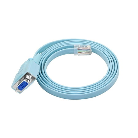 RJ45 to Serial Port Cable 9 Pin DB9 Female Serial RS232 Port to RJ45 ...