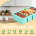TINANA 2 Pack Silicone Freezing Tray with Lid, 1 Cup Food Molds for ... TINANA 2 Pack Silicone Freezing Tray with Lid, 1 Cup Food Molds for ...