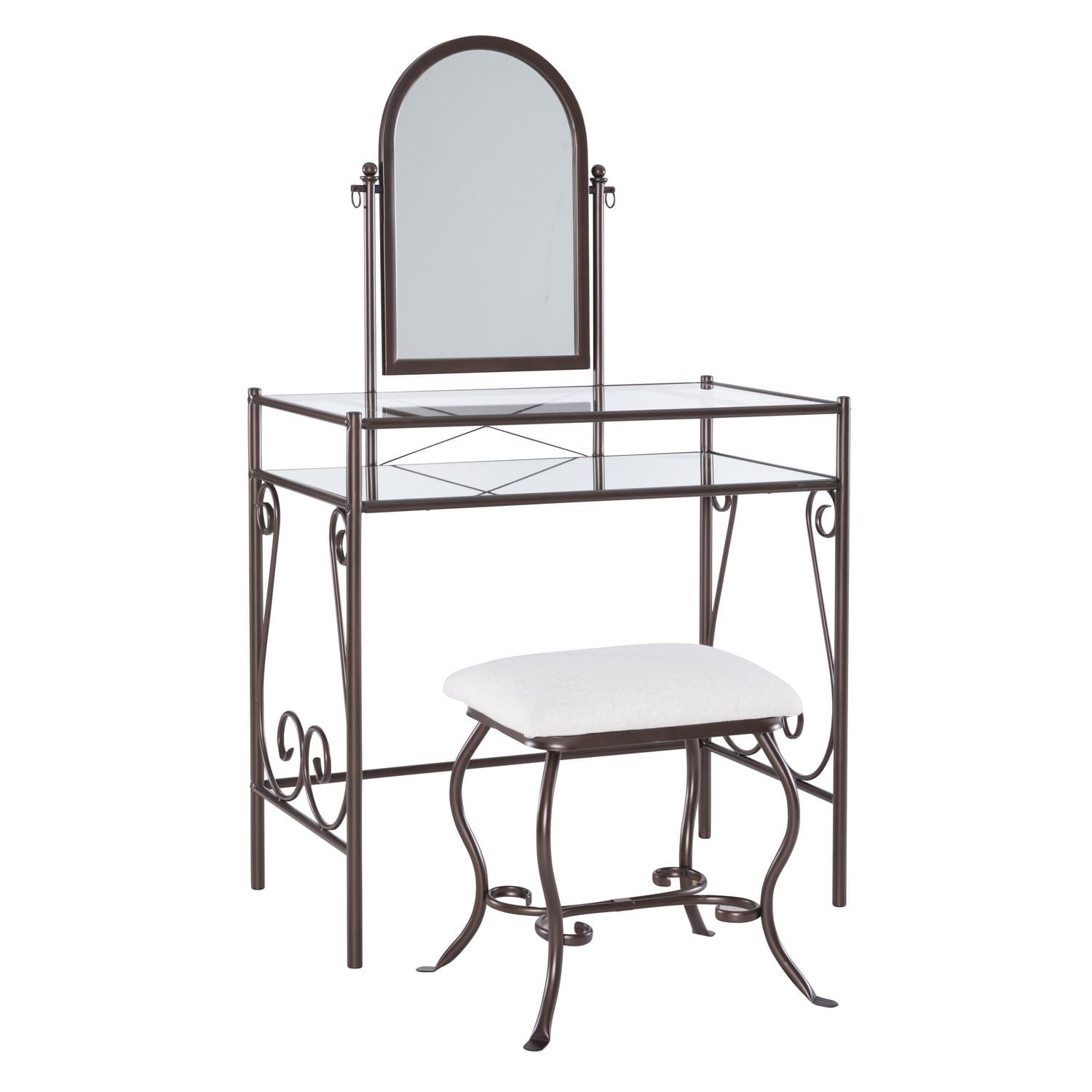 Click here for Linon Home Décor Eve Metal Vanity Set prices