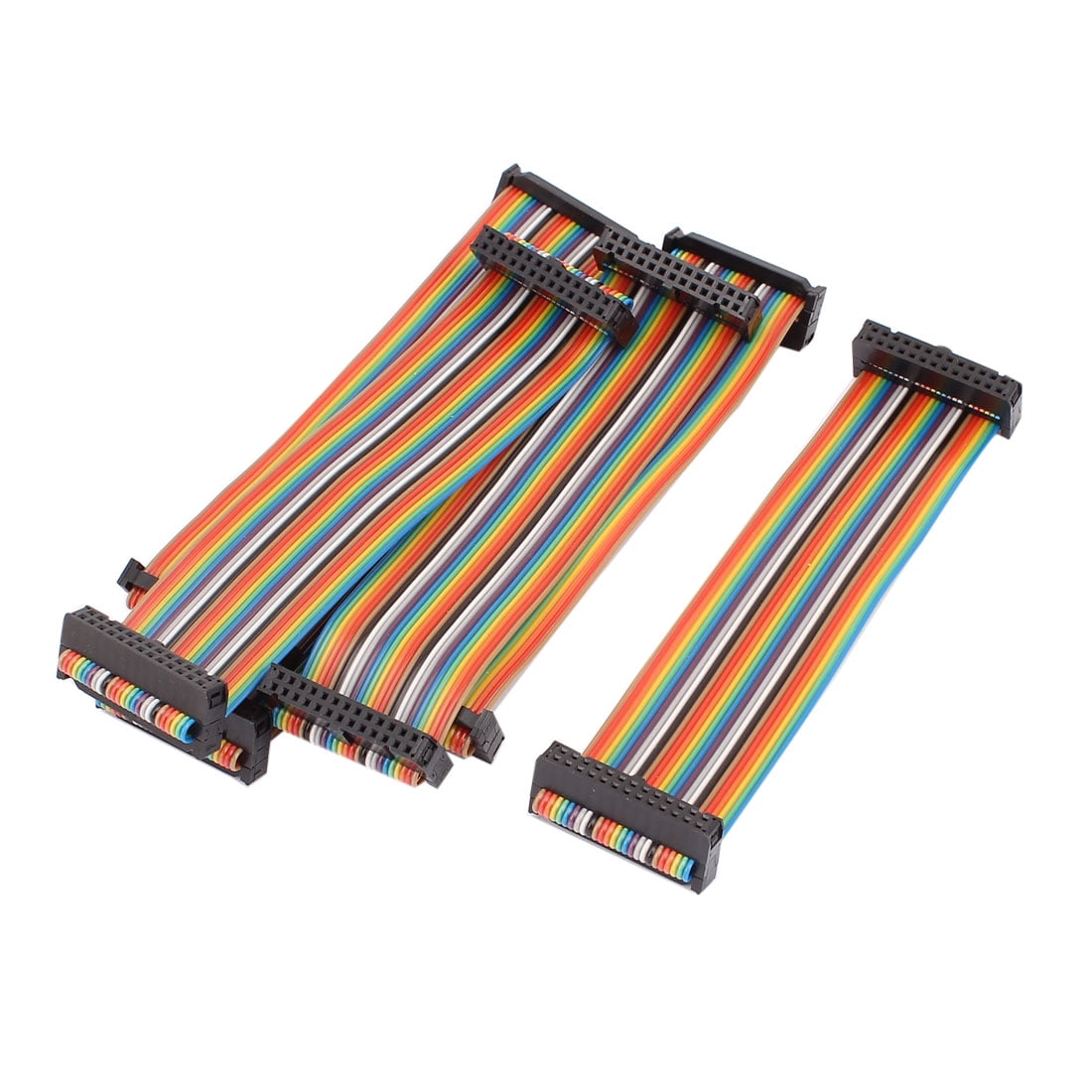 6PCS 2.54mm Pitch 26 Pin 26 Way F/F Rainbow IDC Flat Ribbon Cable ...