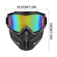 LOWLHOME 2026 Upgraded Detachable Full Face Goggle Mask,Detachable Full ...
