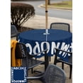Bold Alphabet Square Outdoor Tablecloth with Umbrella Hole Modern ...
