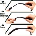 8 Pack Black Men Women Neoprene Sunglass Straps Floating Soft Eyeglass ...