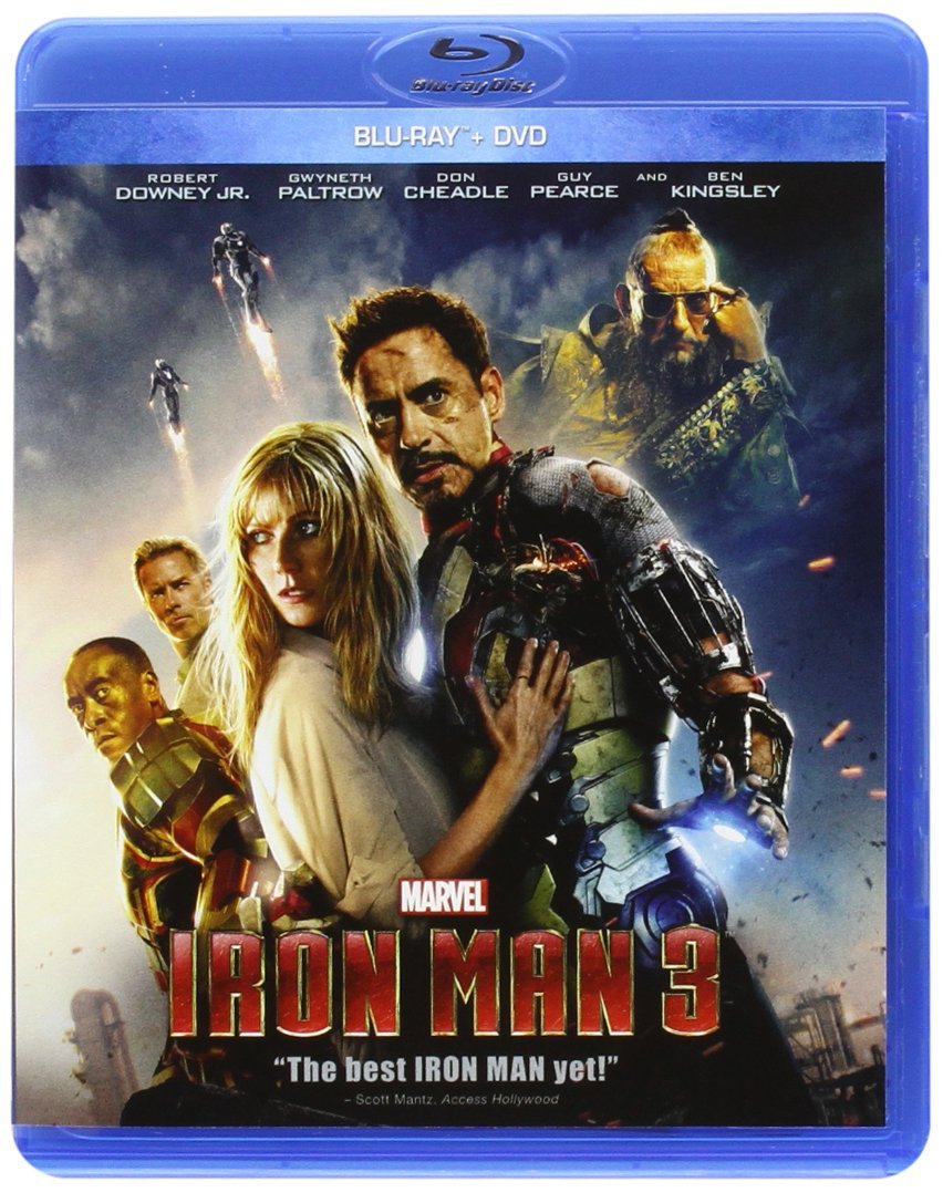 Iron Man 3 Blu Ray Back Cover