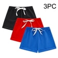 AGKIZG 3PC Solid Color Loose Comfortable Home Casual Shorts for Boys ...