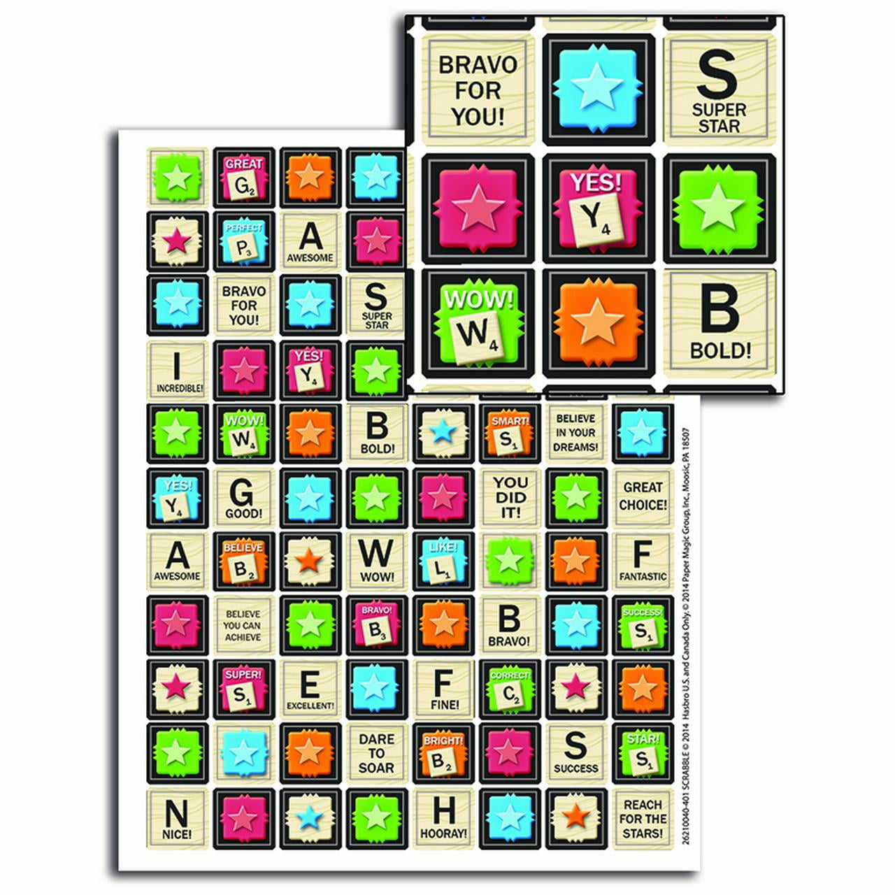 SCRABBLE MINI STICKERS - Walmart.com