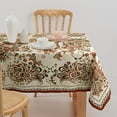 Paisley Tablecloths,Figured Brown Paisley Tablecloth Rectangle 60 x 102 ...