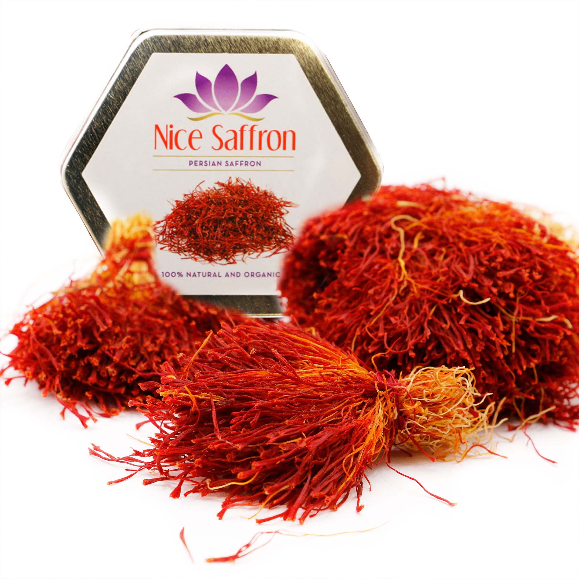 Nice Saffron Premium Organic Saffron Bunch Red (30 Grams | 1.05 oz ...