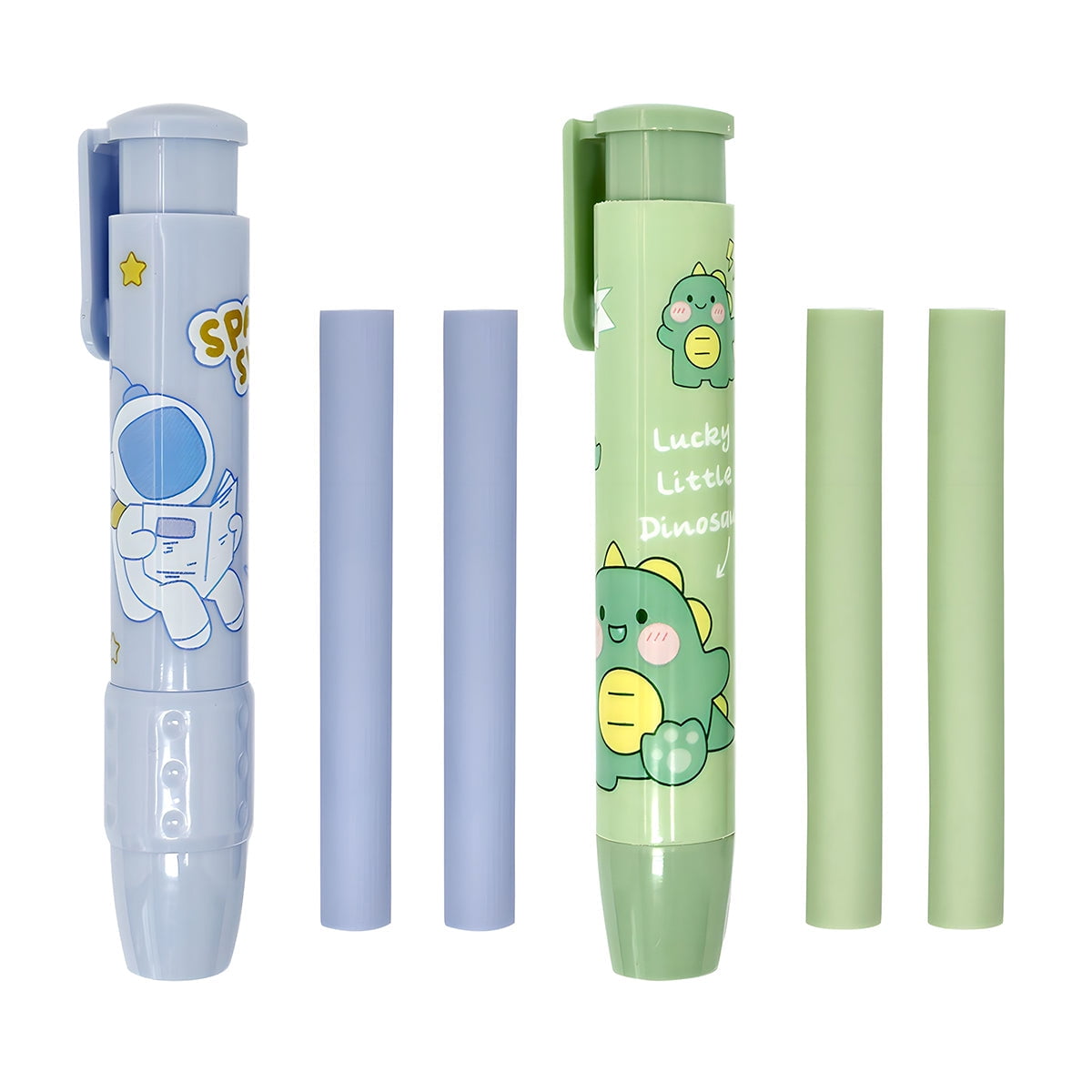 allydrew Clickable Push Button Erasers, Retractable Erasers with ...