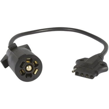 Pollak 12-742EV 7-Way Pin Plug to 4-Way Flat Adapter - Walmart.com