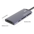 6 in 1 Multiple Card Reader Double USB Port Fast Speed Transfer Plugs ...