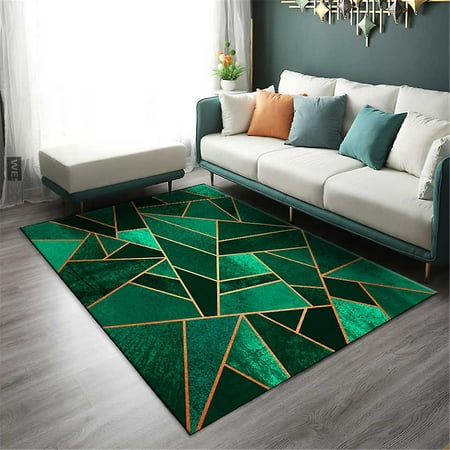 Hongchun Luxury Geometric Green Capet For Living Room Nordic Style ...
