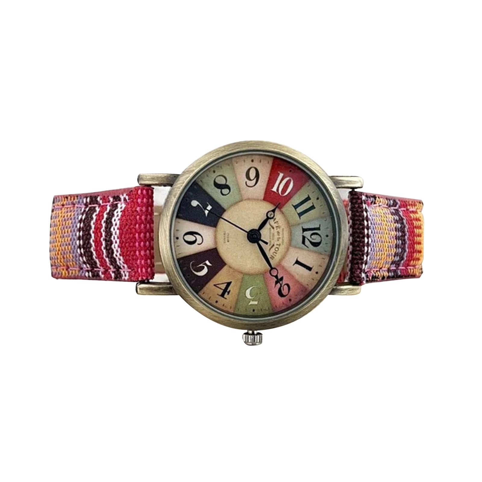 Multicolor Rainbow Pattern Watch Multicolor Dial - Walmart.com