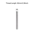 Uxcell Fully Threaded Rod M6 x 60mm 1mm Thread Pitch 304 Stainless ...