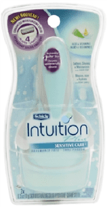 Schick Intuition Plus Sensitive Care Razor Handle + 2 Cartridges ...